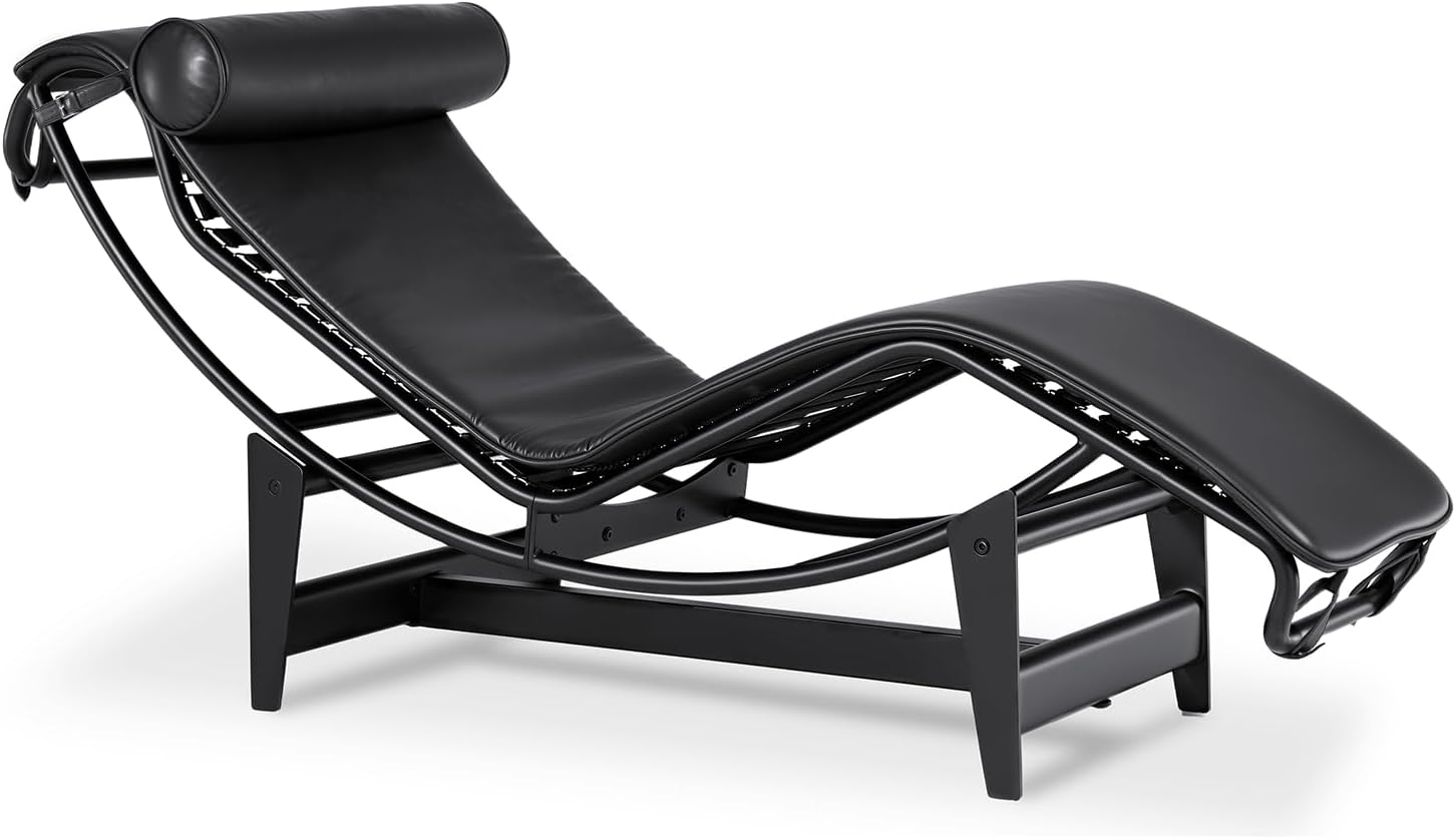 LC-4 Chaise Lounge Chair Floating Chair-Black